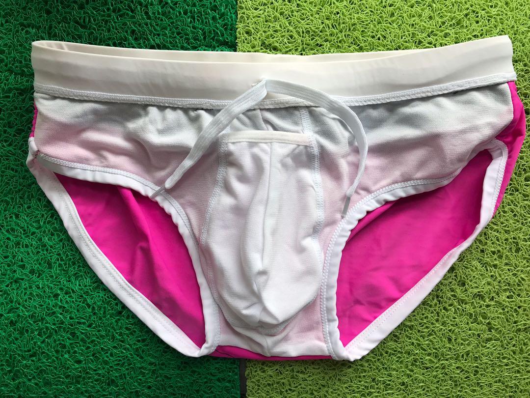 ADDICTED 男裝泳褲 粉紅色 灰色 比堅尼 Speedo Arena, 男裝, 褲＆半截裙, 內褲 boxer - Carousell