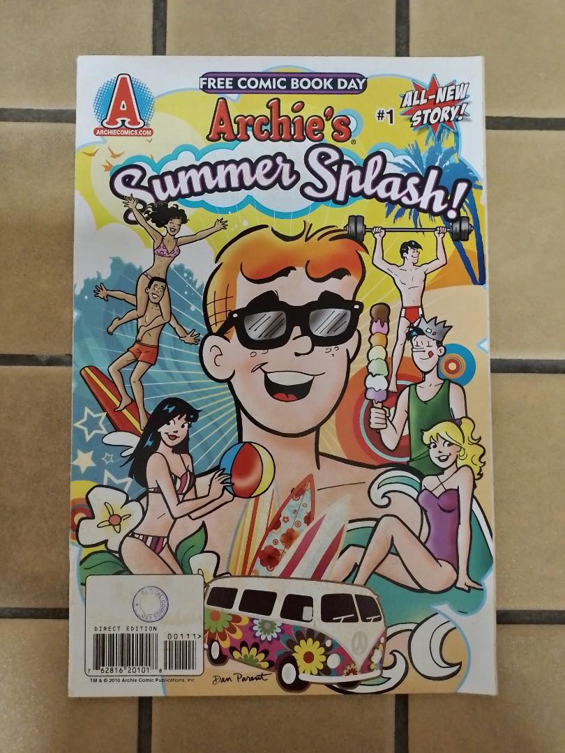 Archie's Summer Splash - FCBD ( Dan Parent - Cover Art ) Archie Comic ...