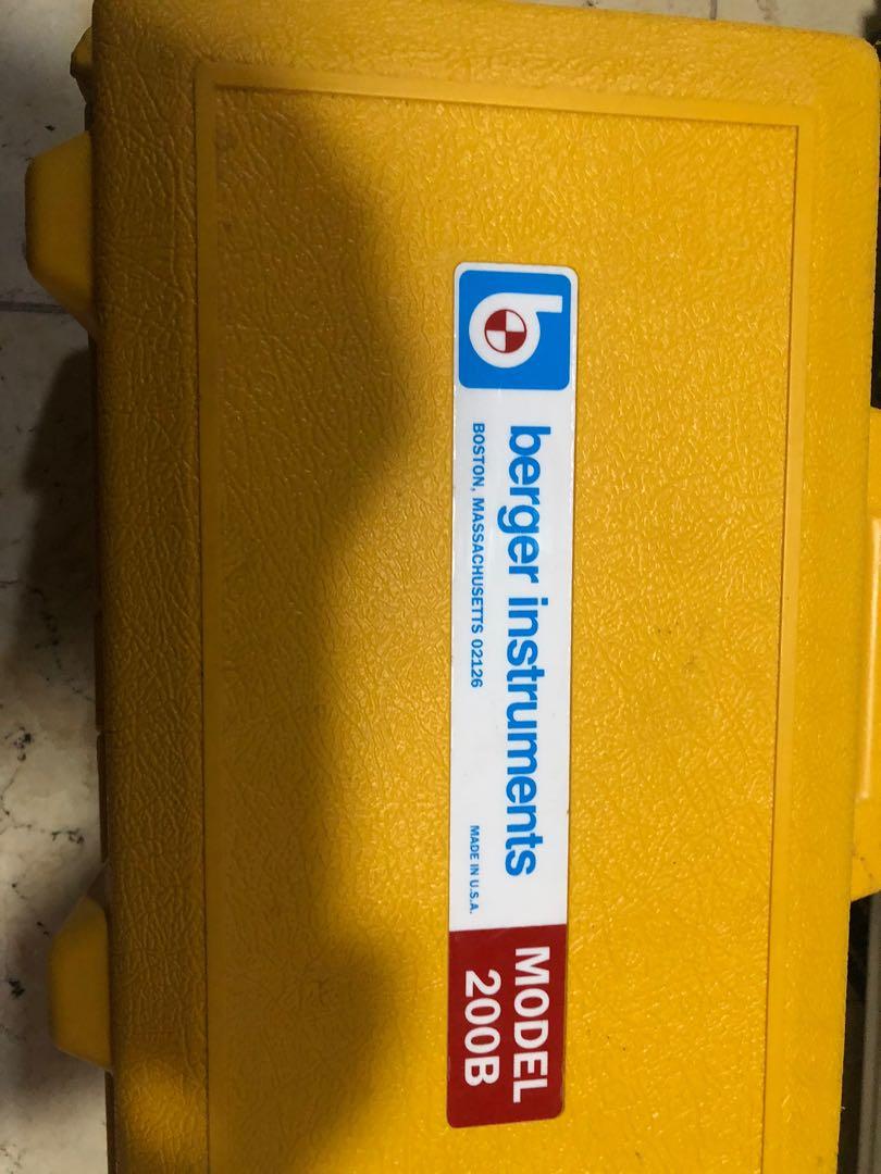 Berger Instruments Model 200B Survery and Level Tool, Commercial ...