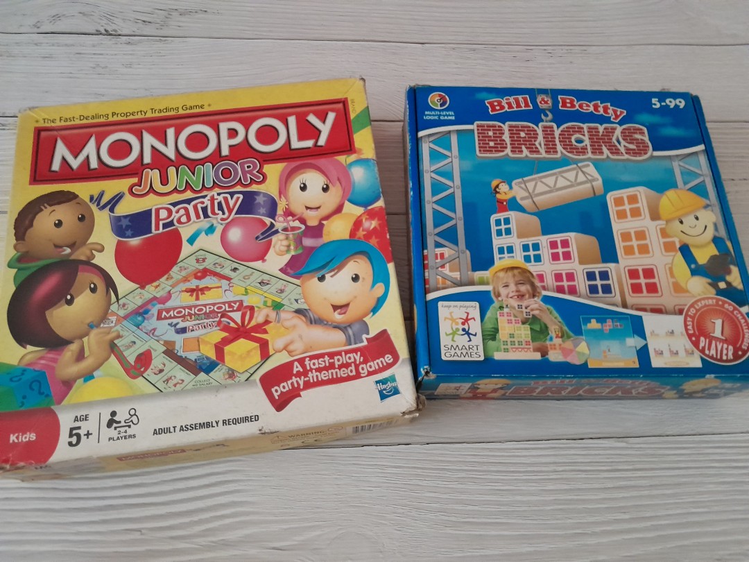 BILL & Betty Bricks and Monopoly Junior on Carousell