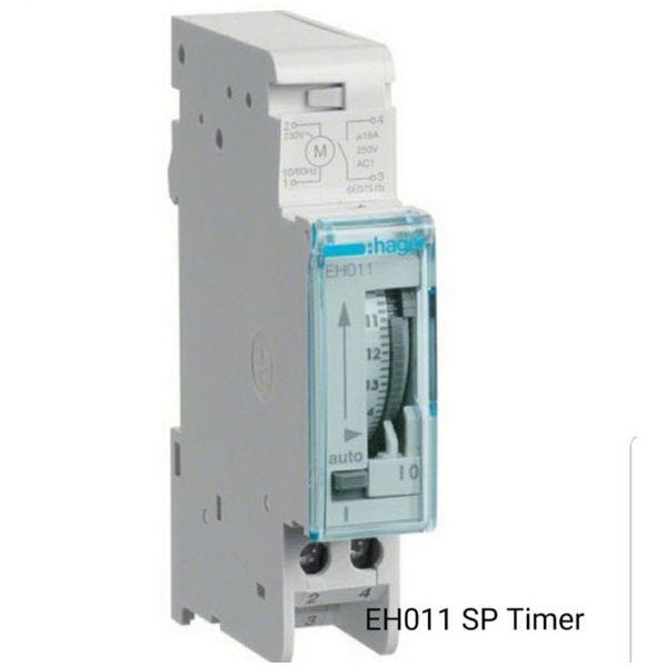 BRAND NEW Hager EH011 Timer Switch 1 Module Daily Cycle With Reserve ...