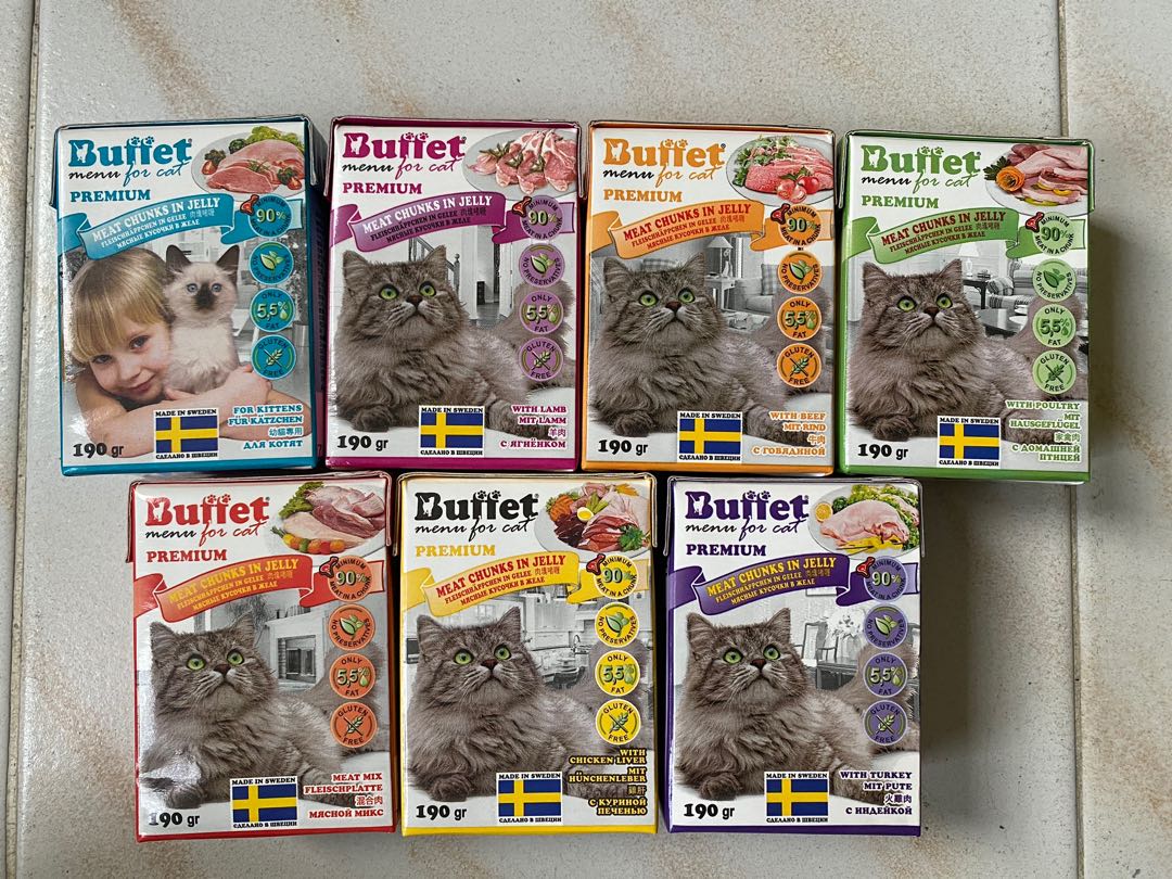 Buffet menu for cat, Pet Supplies, Pet Food on Carousell