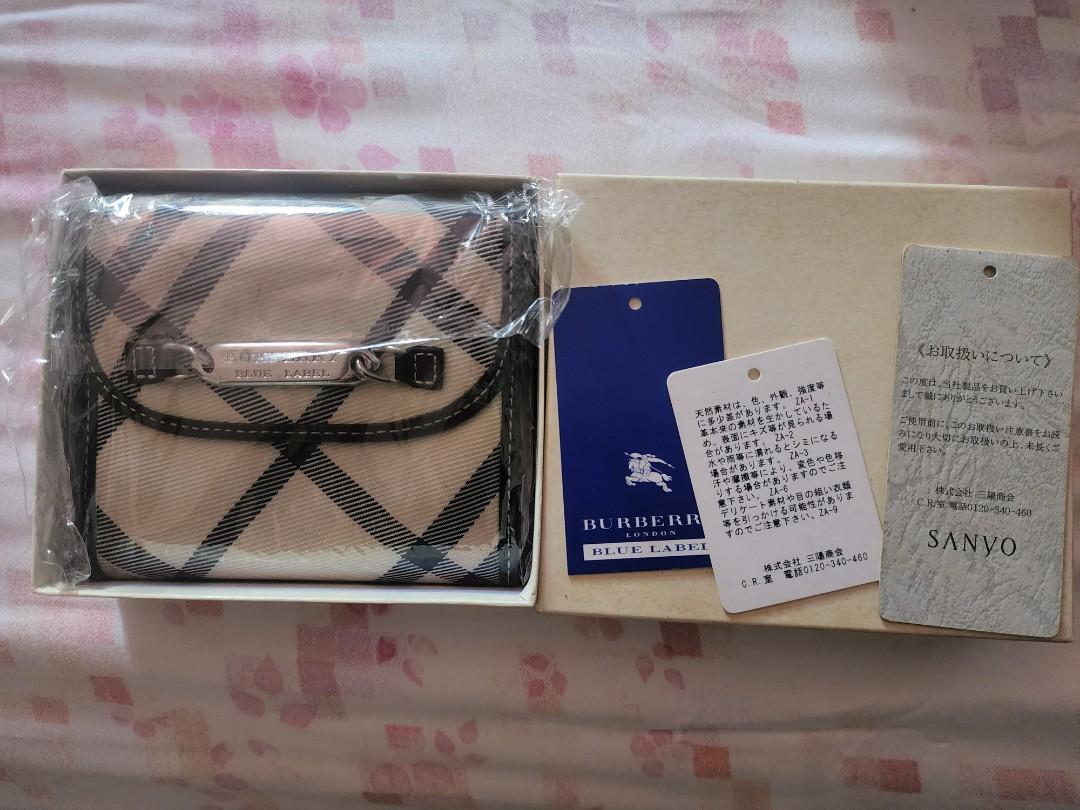 Burberry Blue Label Wallet, Luxury, Bags & Wallets on Carousell