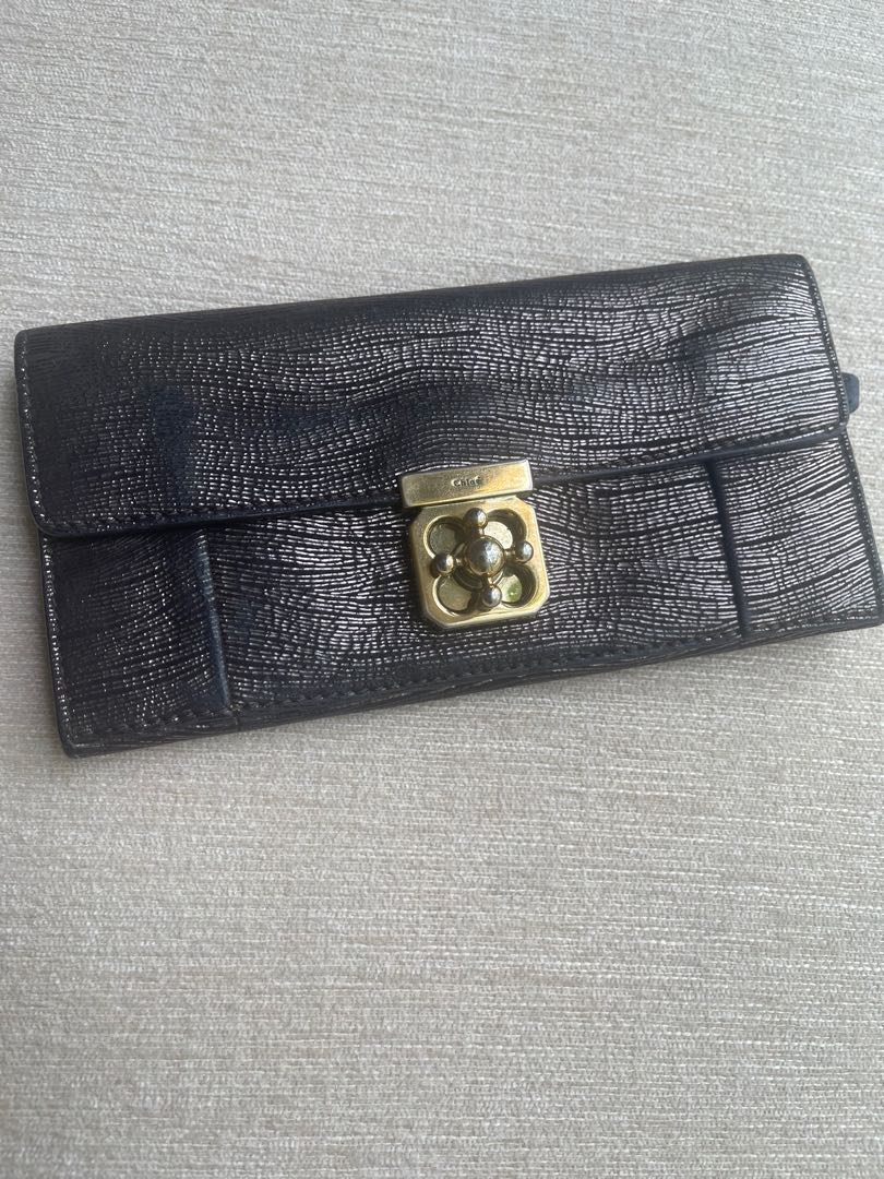 Chloe dark bronze shining wallet, Women's Fashion, Bags & Wallets ...