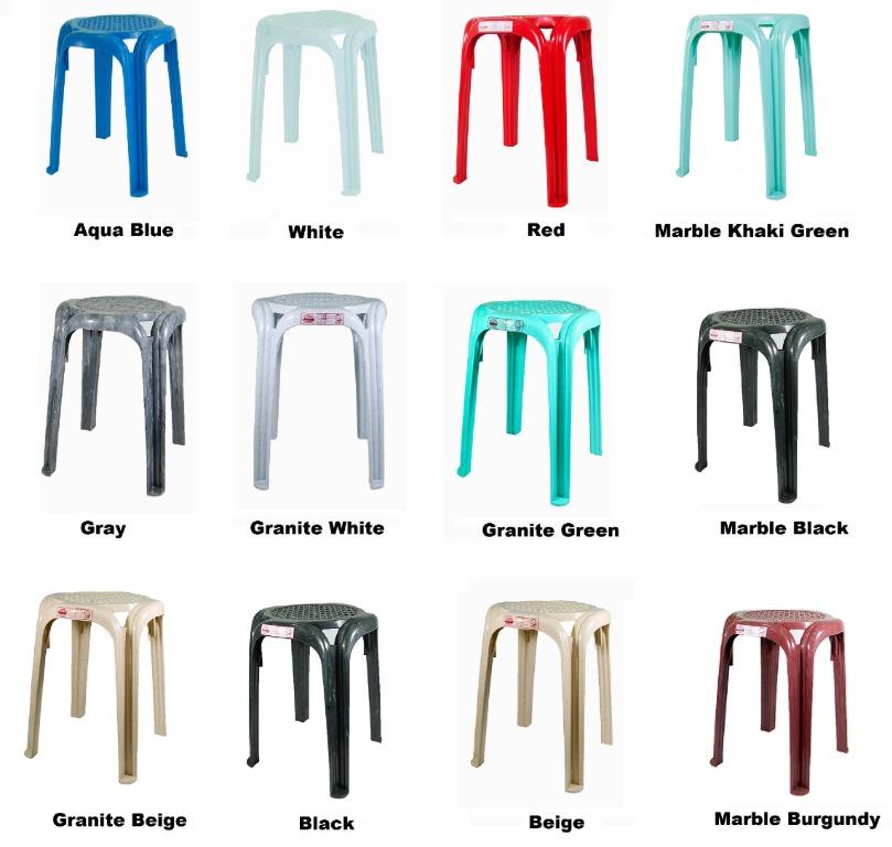 Cofta CH-08 Jade Stool, Monobloc Chair, Stackable Chair, Plastic Chair ...