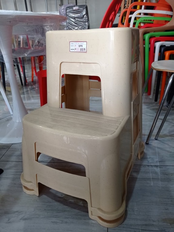 Cofta STEP-ON Ladder Plastic Stool, Monobloc Chair, Plastic Chair, Bar ...