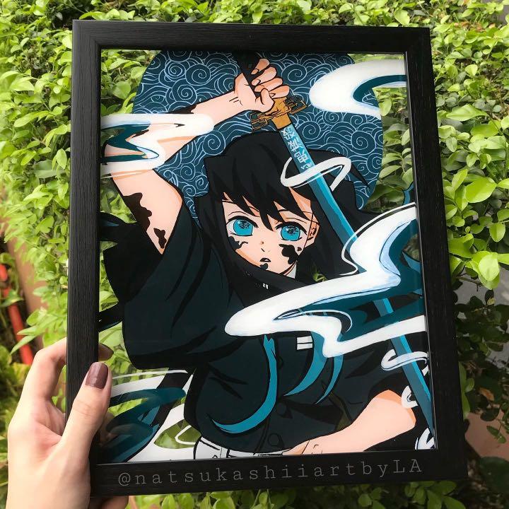 Demon Slayer - Tokito Muichiro 8x10 glass painting, Hobbies & Toys ...