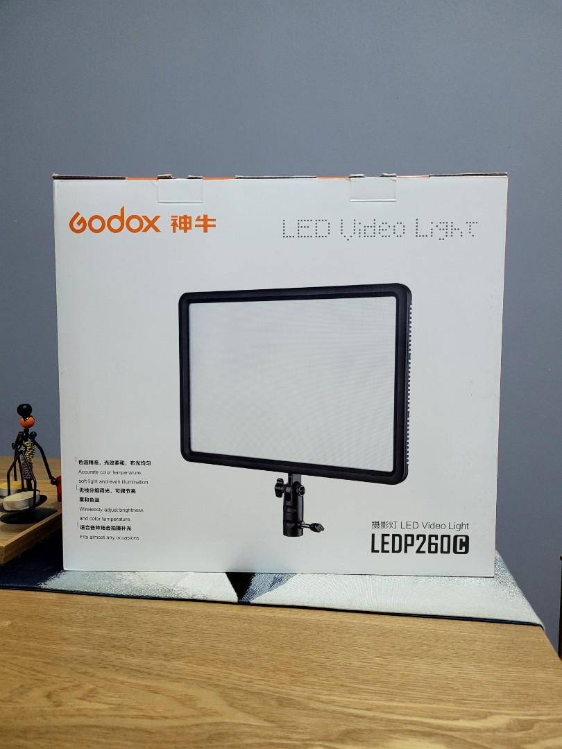 Godox LEDP260C Bi-Color LED Panel (2x) with Stands, Photography ...