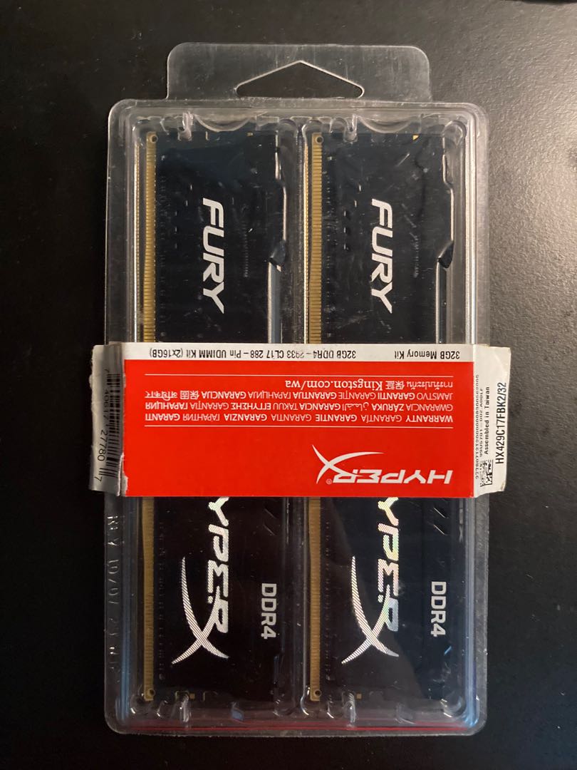 HyperX 32GB DDR4 2933 RAM, Computers & Tech, Parts & Accessories ...
