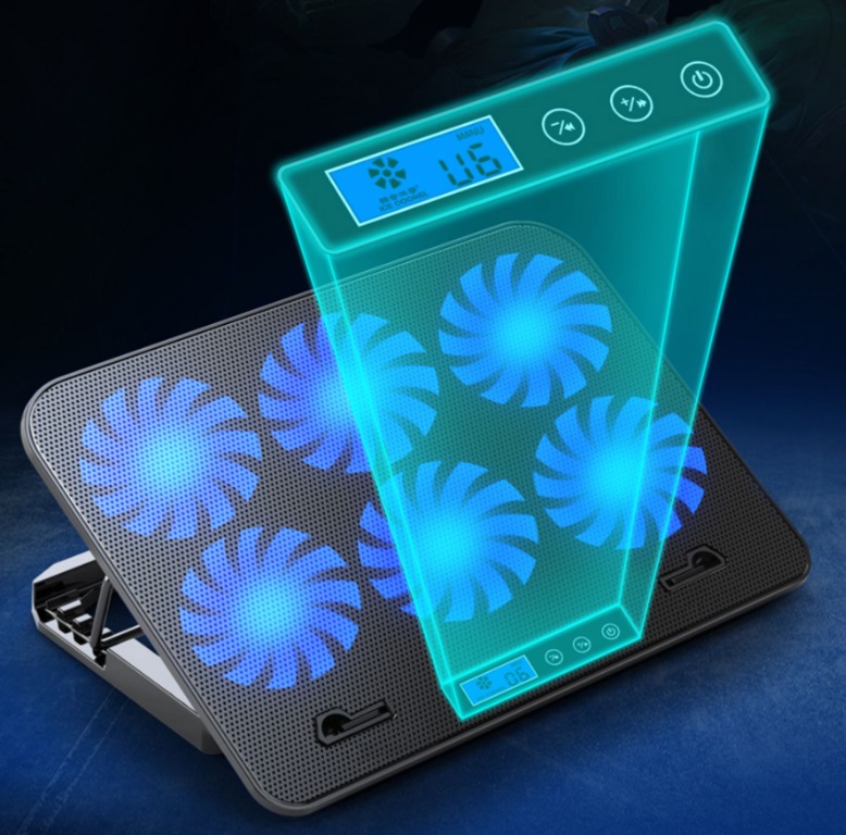 ICE COOREL A9 6-Fans Adjustable Laptop Cooling Pad Cooler Heat ...