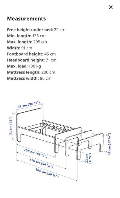 IKEA Junior Extendable Bed, Babies & Kids, Baby Nursery & Kids ...