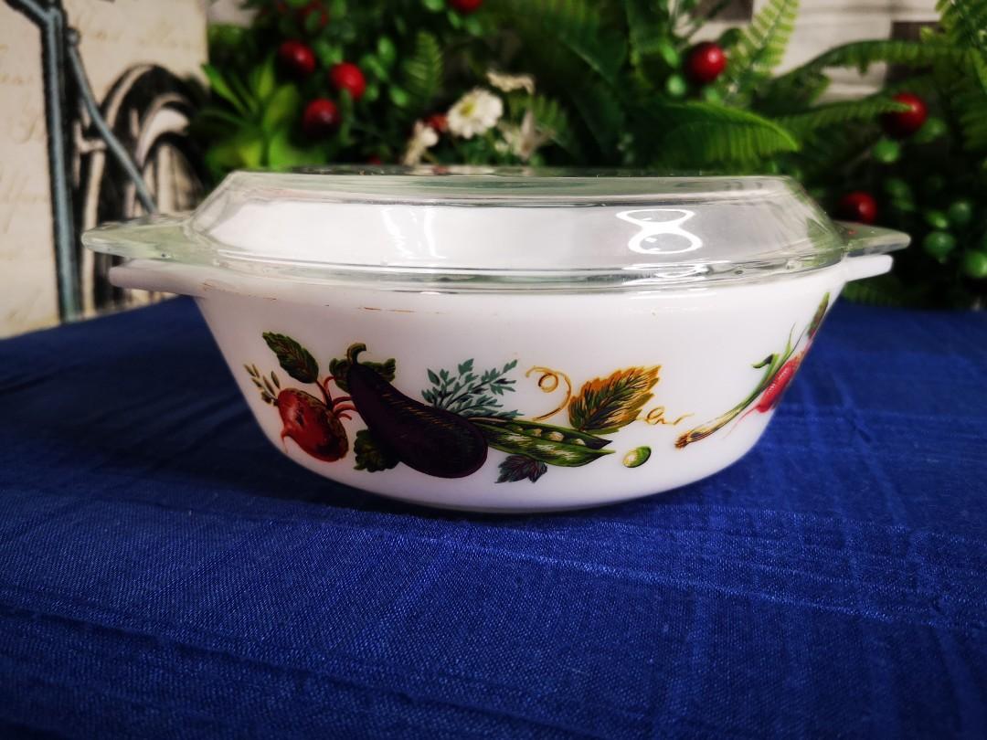 Vintage Jaj Pyrex Made in England Market Garden casserole bowl very ...