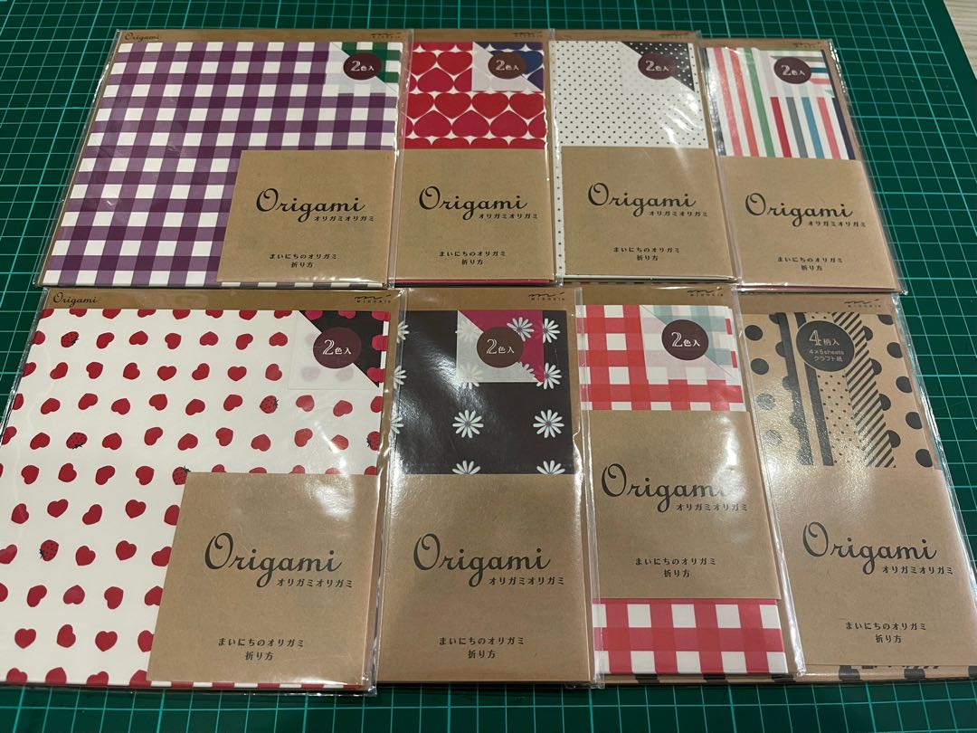 Japan midori Origami paper 2 side, Hobbies & Toys, Stationery & Craft ...