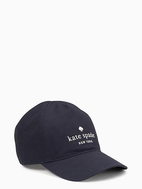 Kate Spade Logo Baseball Cap In BLAZER BLUE, Men's Fashion, Watches ...