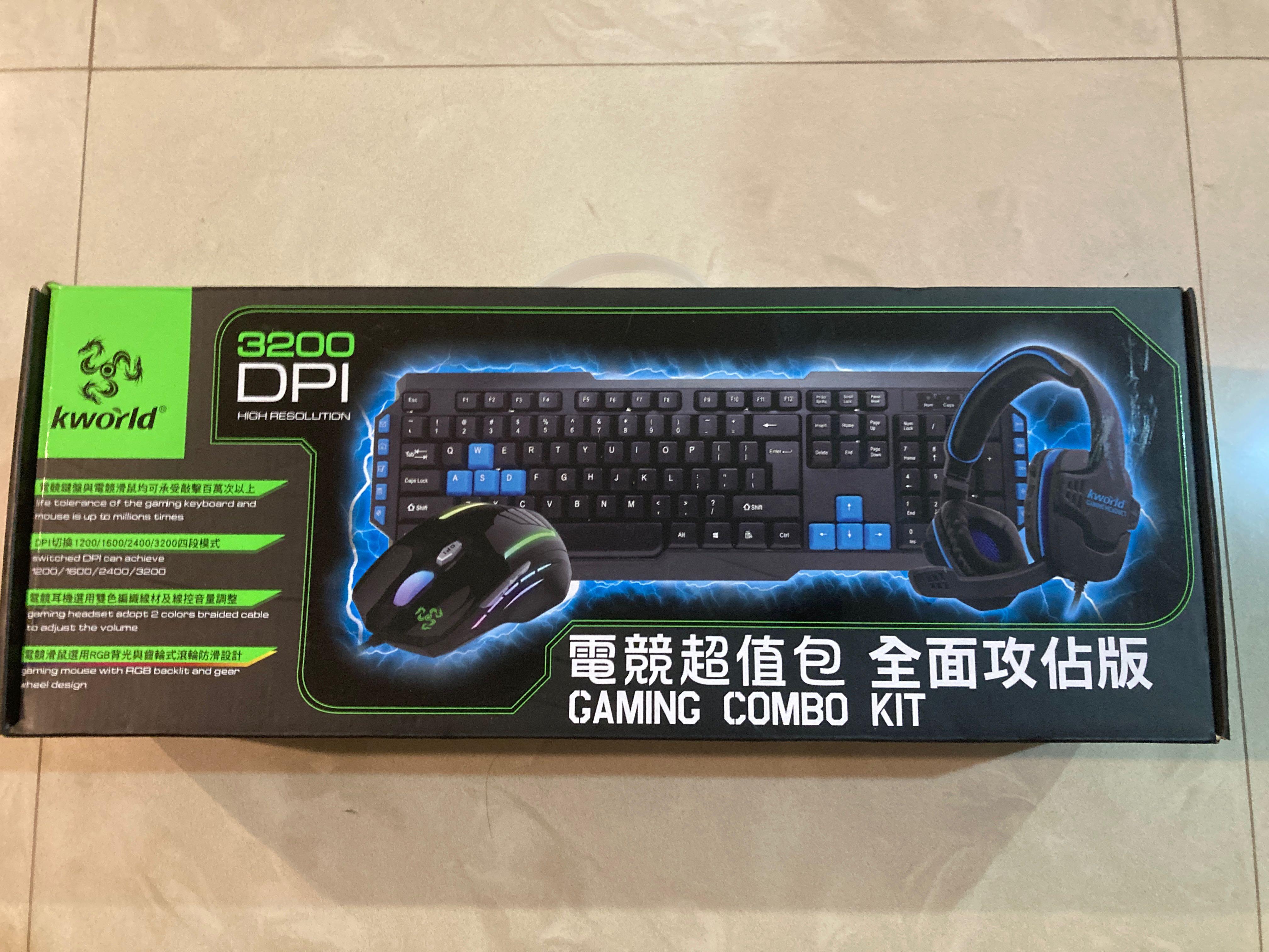 Kworld 3 in 1 gaming accessories, Computers & Tech, Parts & Accessories ...