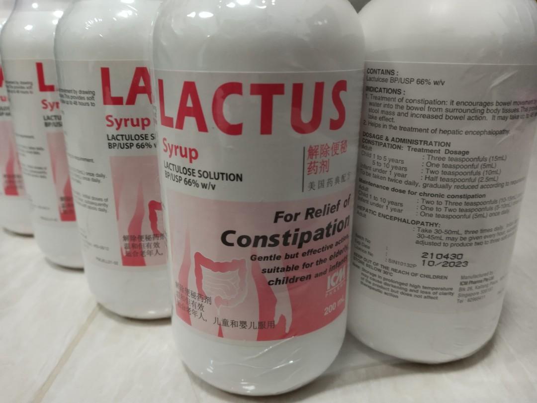 Lactus Syrup Solution (For Constipation), Health & Nutrition, Health ...