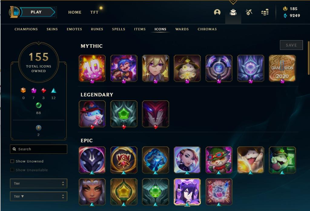 League of legends plat 1 account, Video Gaming, Gaming Accessories ...