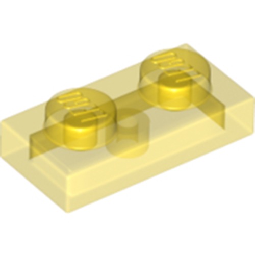 LEGO Parts 28653 / 6225 Plate 1x2 Transparent Yellow 6240211 / 4194746 ...