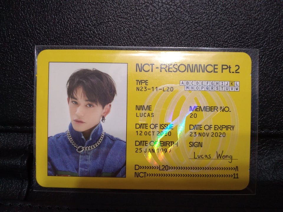 Lucas resonance pt.2 Id Card (departure), Hobbies & Toys, Memorabilia ...