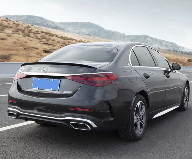 Mercedes Benz C Class 2022 W206 AMG Style Carbon Fibre Trunk Spoiler ...