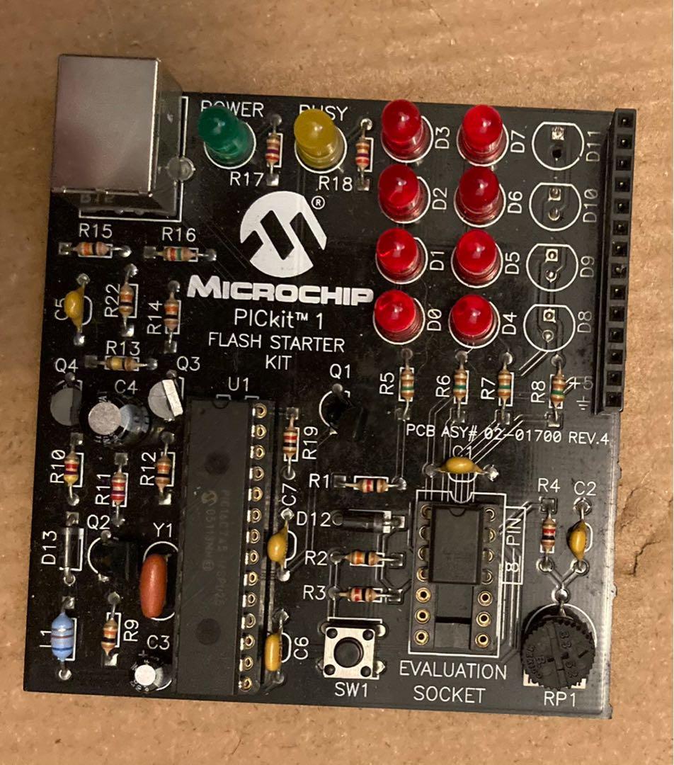 Microchip PICkit 1 FLASH STARTER KIT, 電腦＆科技, 電腦周邊及配件, 其他 - Carousell