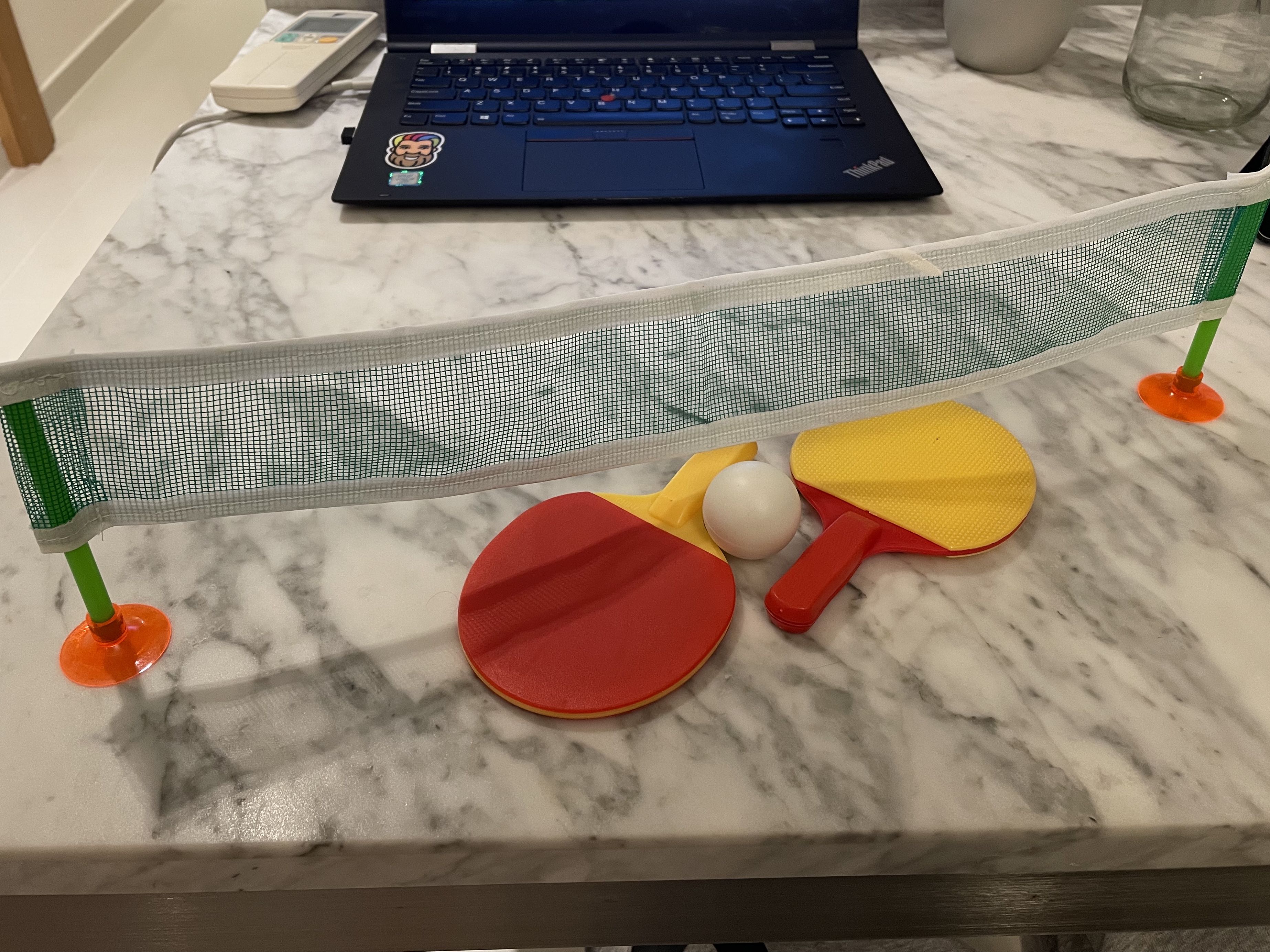 Miniature table tennis set, Hobbies & Toys, Toys & Games on Carousell