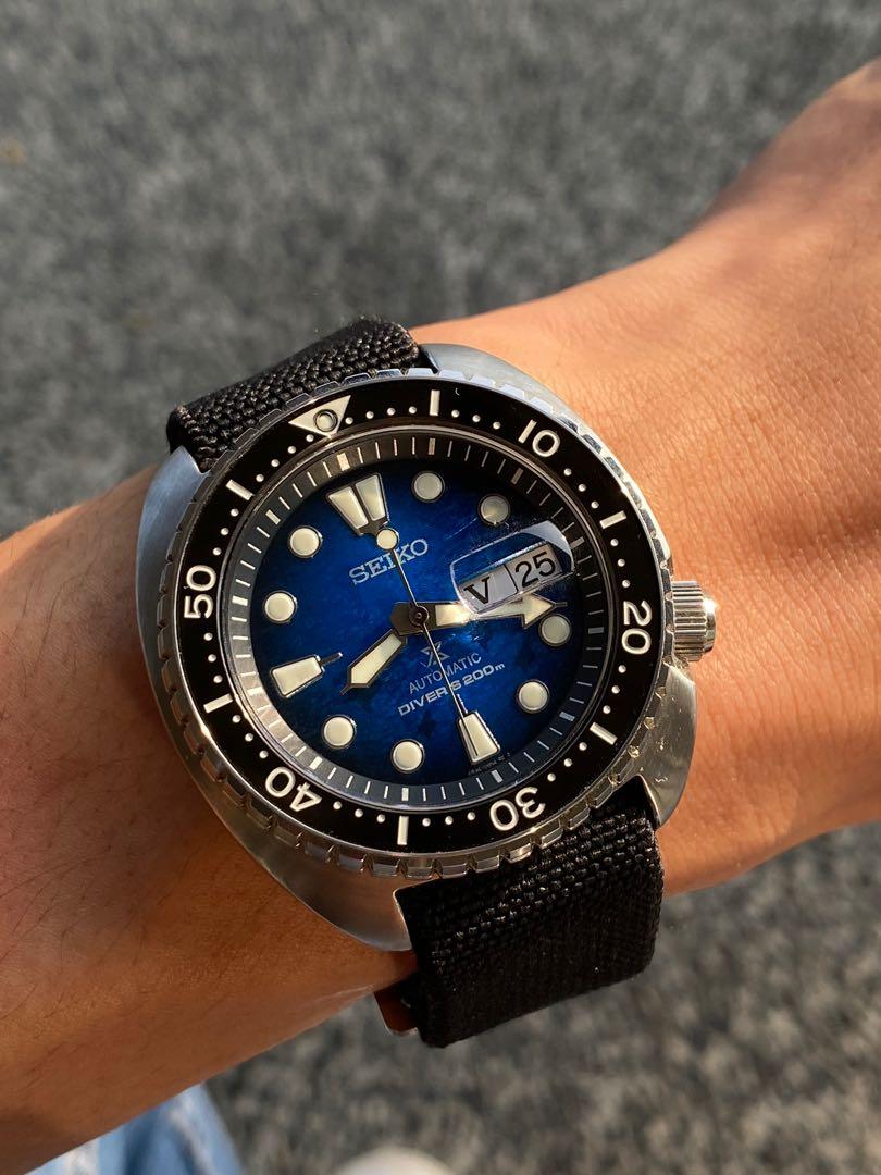Seiko King Turtle Save the Ocean Blue with Bracelet SRPE39K1 SRPE39 ...