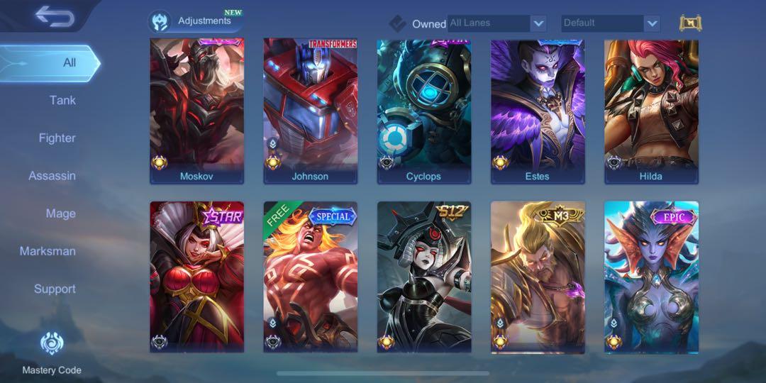 MLBB MOBILE LEGENDS ACCOUNT MLBB STACKED, Video Gaming, Gaming ...