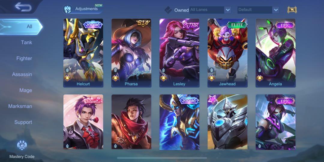 MLBB MOBILE LEGENDS ACCOUNT MLBB STACKED, Video Gaming, Gaming ...