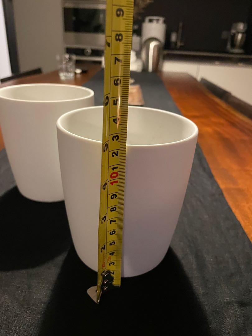 Muji White Porcelain Pots, Furniture & Home Living, Gardening, Pots ...