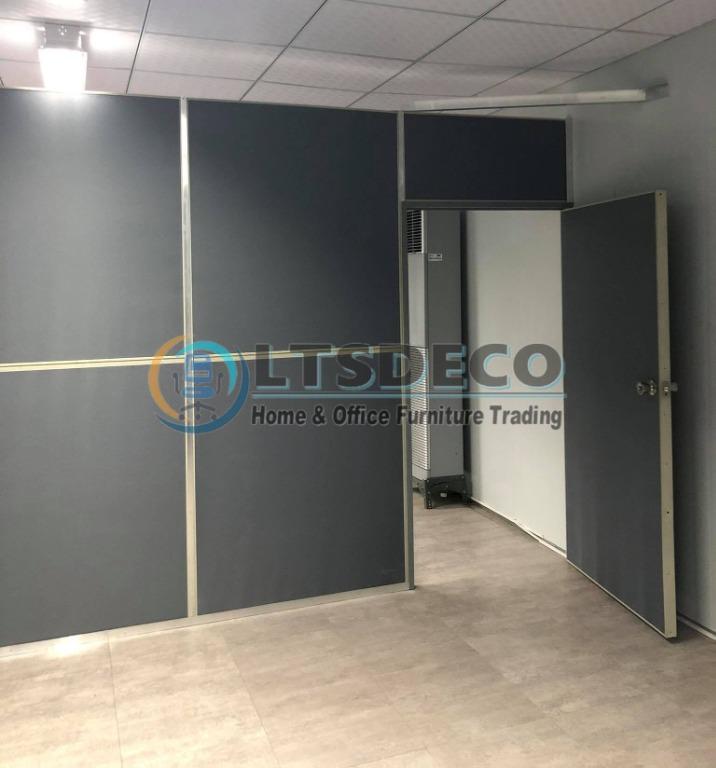 OFFICE PARTITION FLOOR TO CEILING FURNITURE, Furniture & Home Living ...