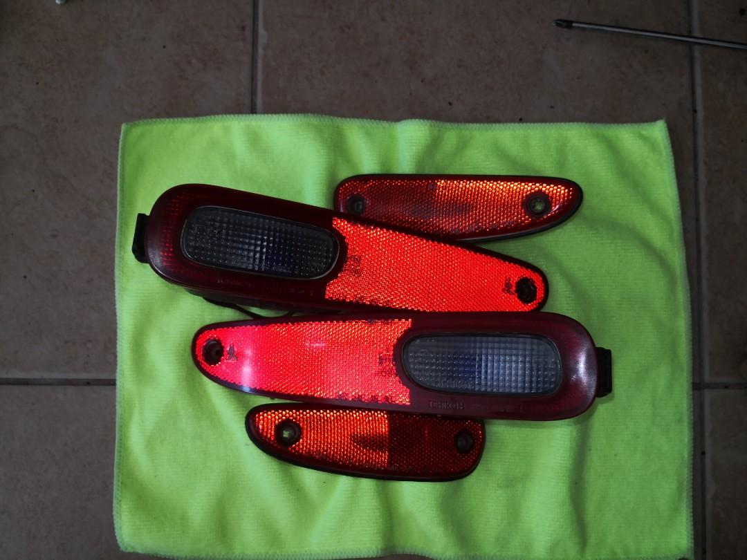 Original Japan Mazda RX7 FD3S Rear Bumper Reflector Complete Set, Auto ...