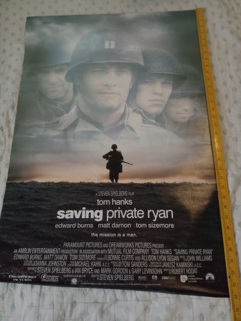 Full size Movie Poster 1998 Saving Private Ryan #11broke, Hobbies ...