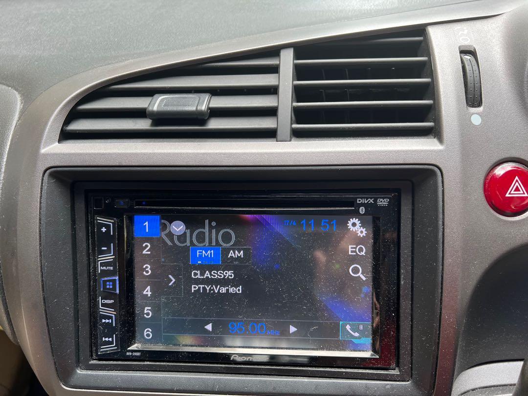 Pioneer Touch Screen DVD Player - AVH295BT, Car Accessories ...