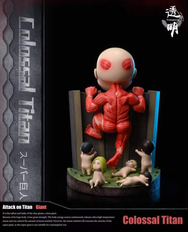 【PO】Attack on Titan Transparent Studio Colossal Titan WCF Figure Statue ...