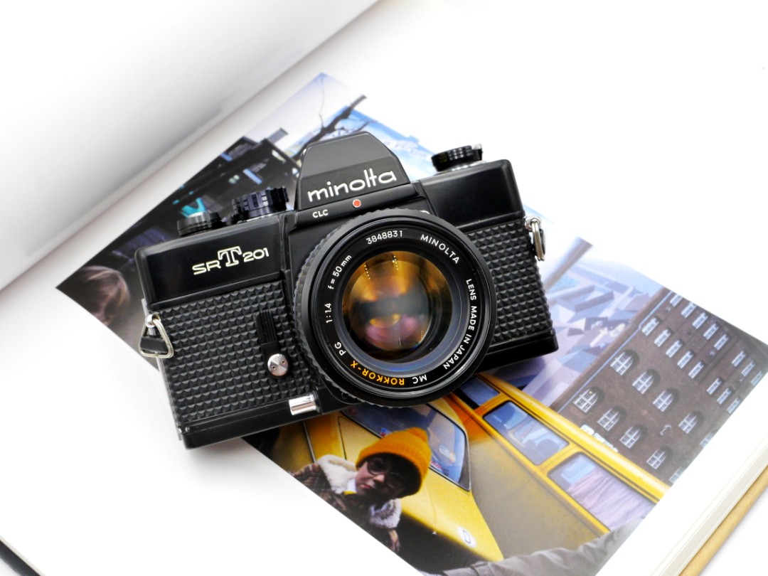 [PRO Serviced] Minolta SRT 201 RITZ Special Edition + MC Rokkor PG 50mm ...
