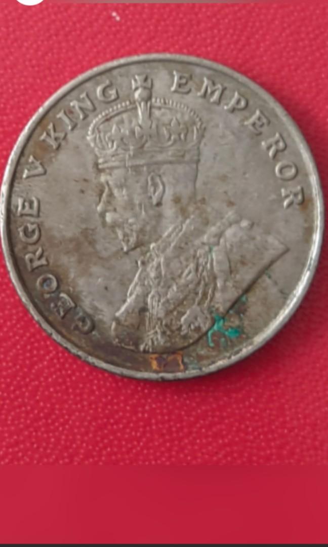 Rare 1920 8-annas British India coin, Hobbies & Toys, Memorabilia ...