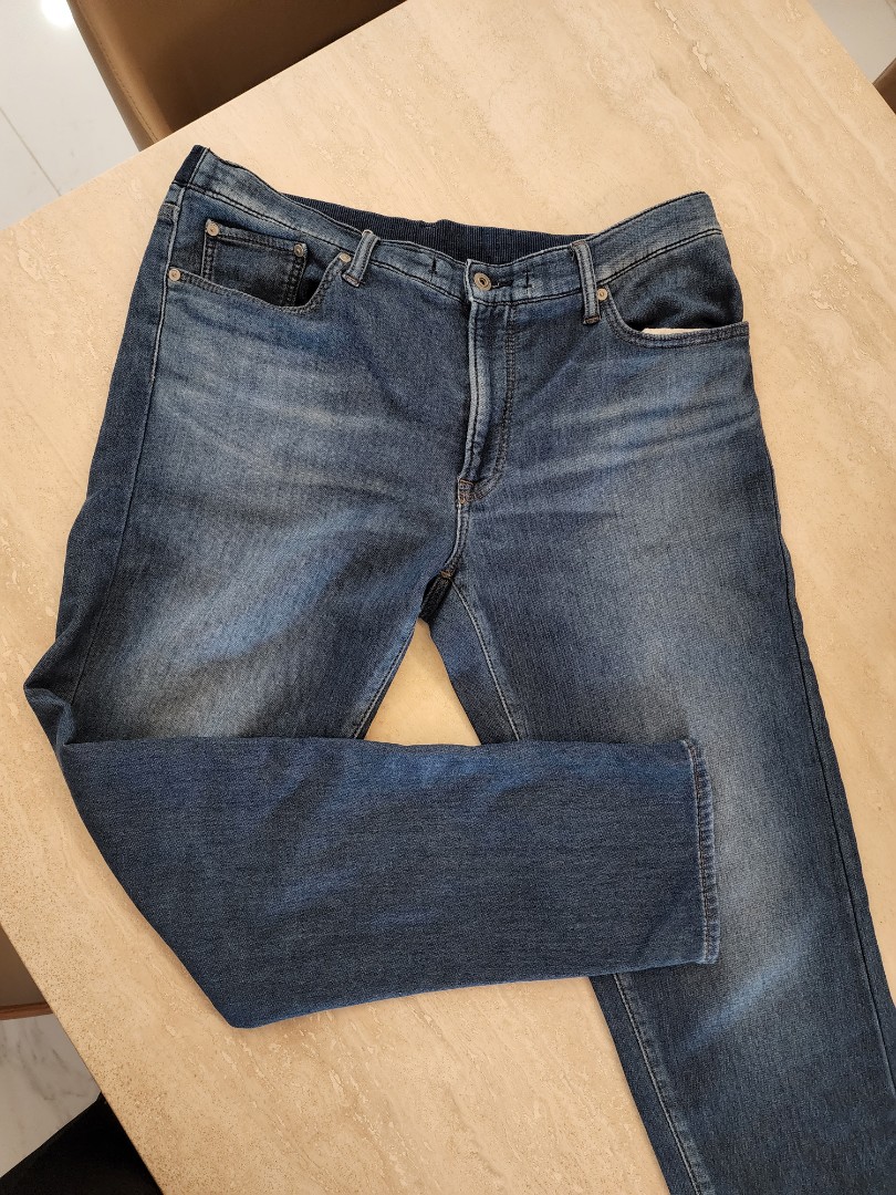 Relax draw string jean, Men's Fashion, Bottoms, Jeans on Carousell