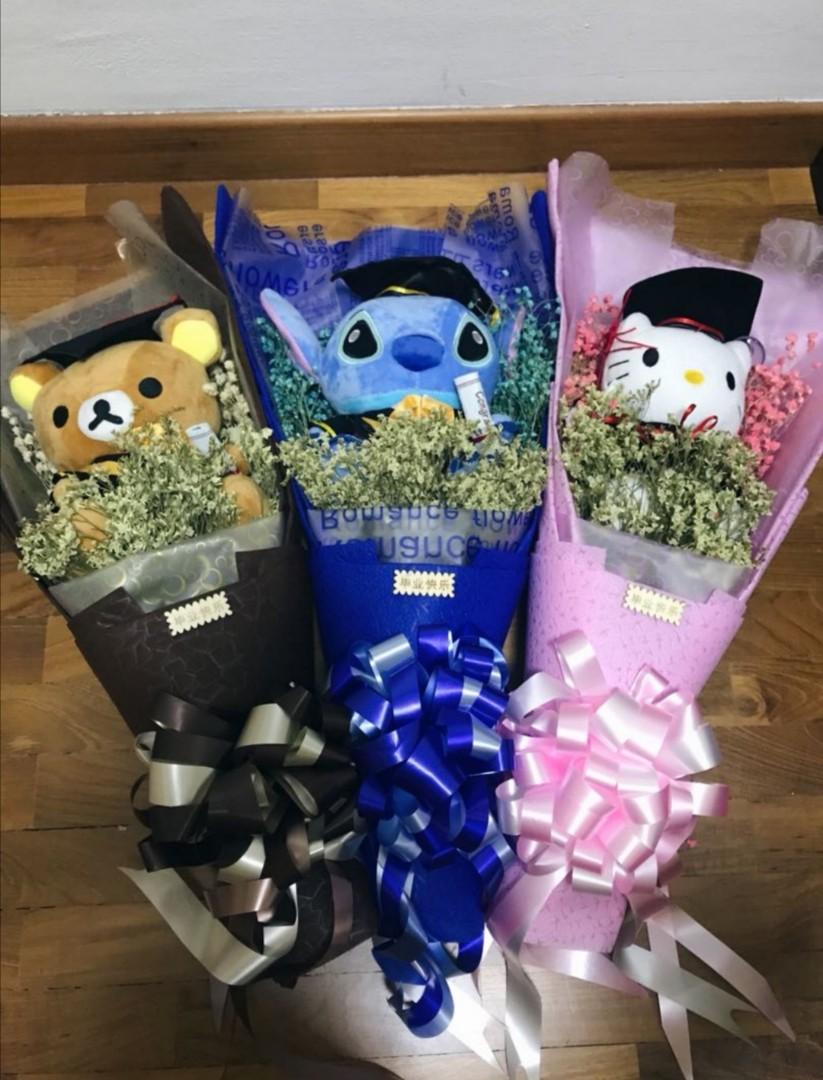 Rilakkuma Graduation Flower Bouquet, Hobbies & Toys, Flowers & Bouquets ...