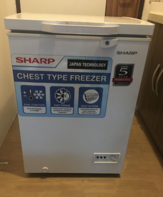 Sharp Chest Type Freezer 3.6cu.m, TV & Home Appliances, Kitchen ...