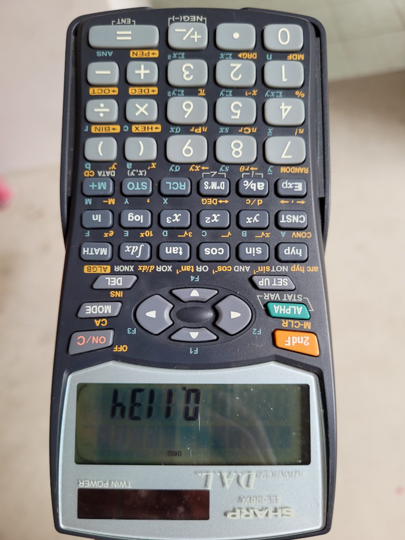 Sharp Scientific Calculator EL-506W, Hobbies & Toys, Stationery & Craft ...