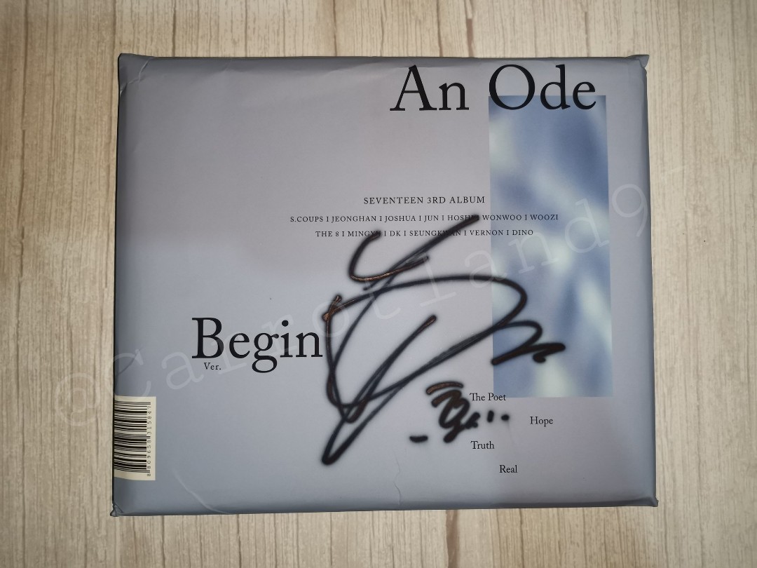 [SIGNED] Seventeen Hoshi An Ode Signed Album, Hobbies & Toys ...