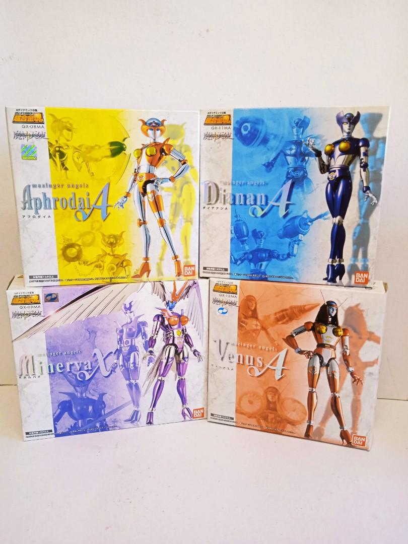 SOC Mazinger Angels MA GX-11 Dianan A, GX-08 Aphrodai A, GX-09 Minerva X, GX-12 Venus A, set or ...