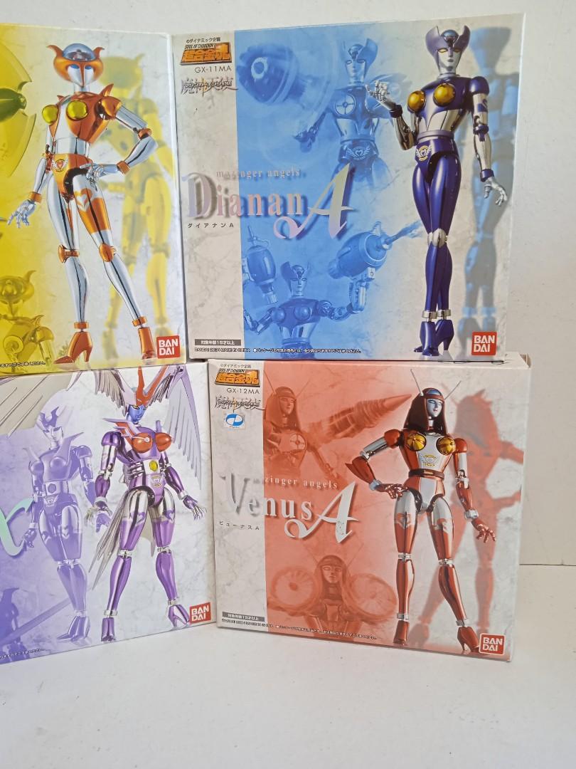 SOC Mazinger Angels MA GX-11 Dianan A, GX-08 Aphrodai A, GX-09 Minerva X, GX-12 Venus A, set or ...