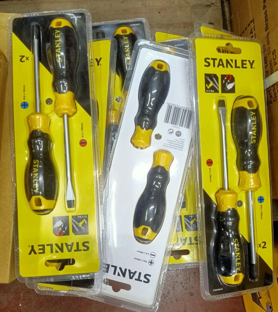 Stanley Cushion Grip 2 Pc Screwdriver Set #65-200, Furniture & Home ...