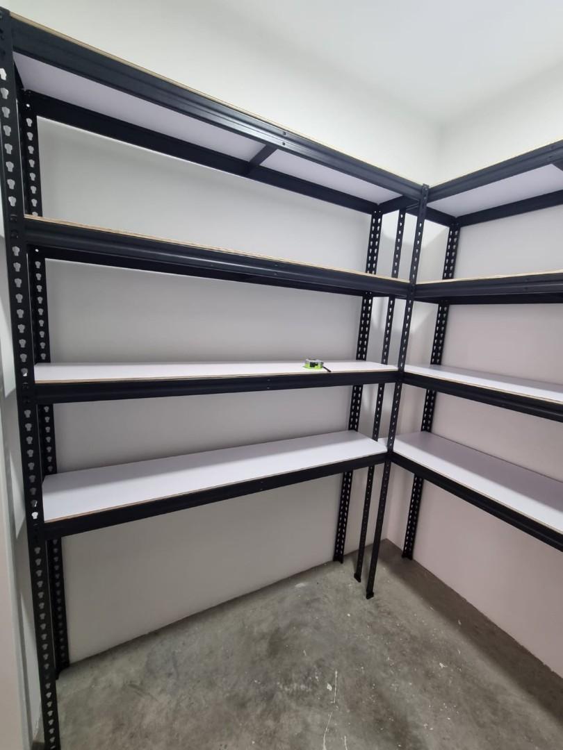 Storage rack storeroom rack boltless rack metal rack, Furniture & Home ...