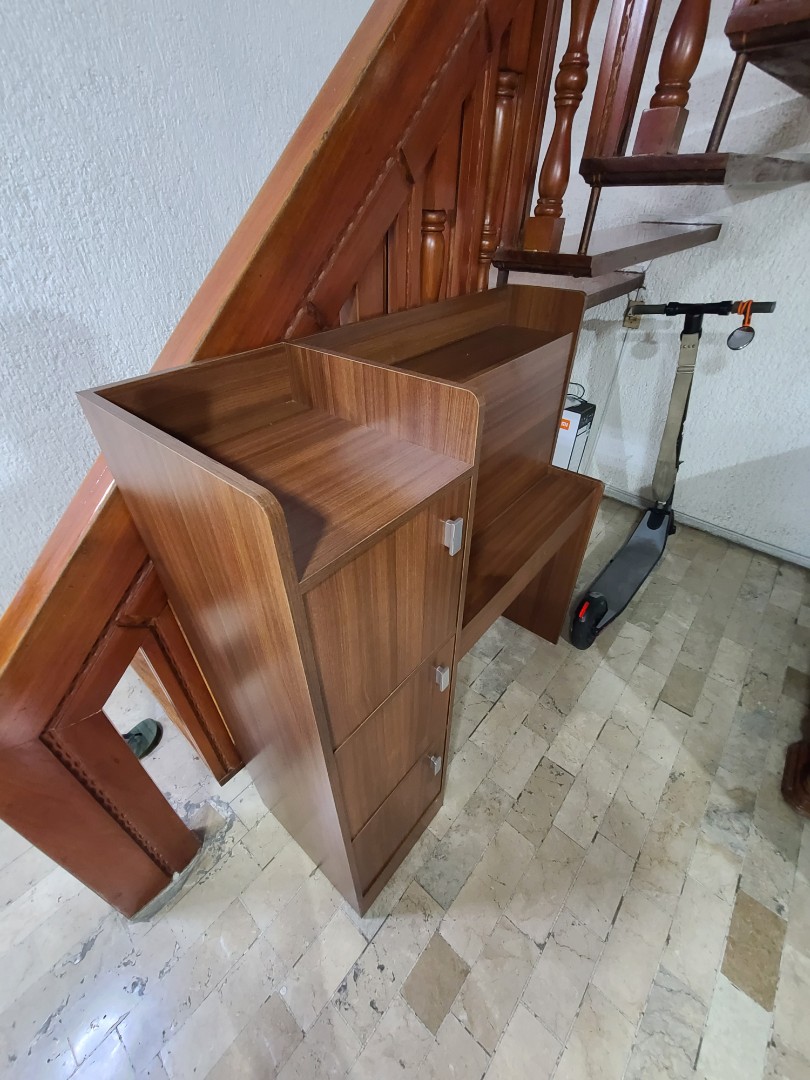 study table foldable slim type wooden heavy duty, Furniture & Home ...