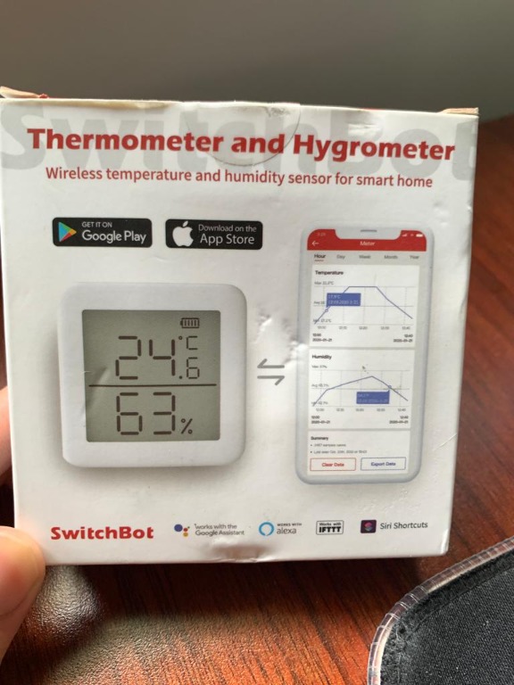 SwitchBot Thermometer and Hygrometer/ Switchbot Bot switch, Mobile ...
