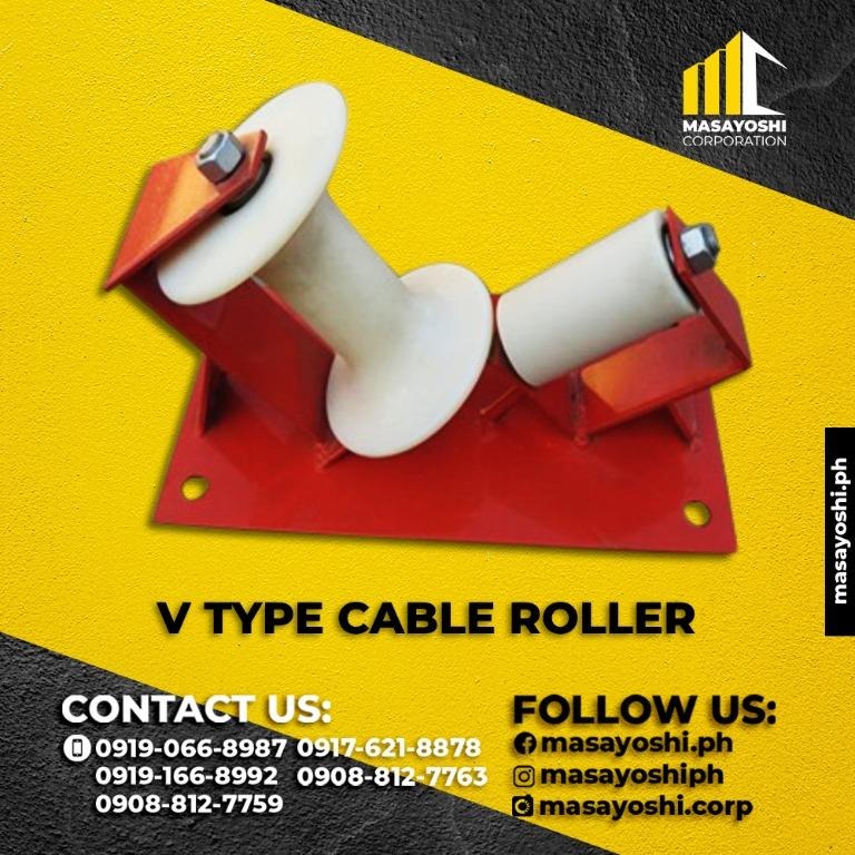 V Type Cable Roller | Cable Puller | Cable Roller | Double Wheel Roller ...