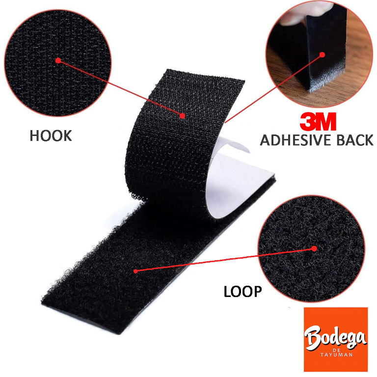 Velcro Tape 3M Tape Hook and Loop tape with adhesive back 1 inch width ...
